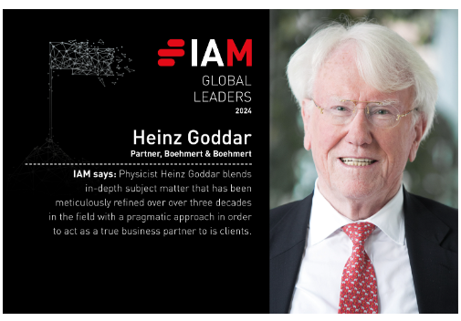 IAM Global Leaders 2024 - Heinz Goddar - Lexology