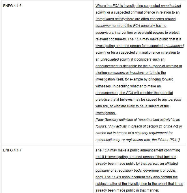 FCA Publishes Final Policy Position on Announcing Enforcement ...