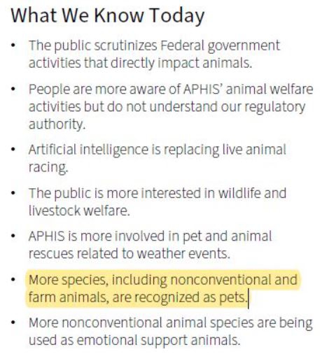 APHIS Predicts Farm Animals Could Ultimately Be Subject to AWA ...