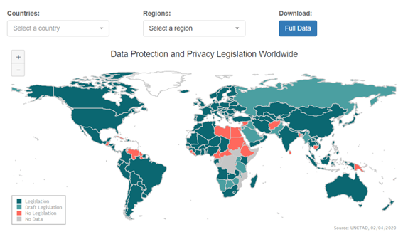 Updated Mapping of Personal Data Protection Around the World - Lexology
