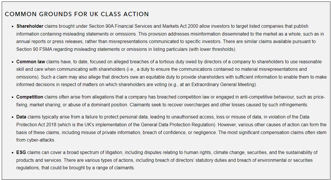 Navigating the Rise of UK Class Actions: Implications for Private ...