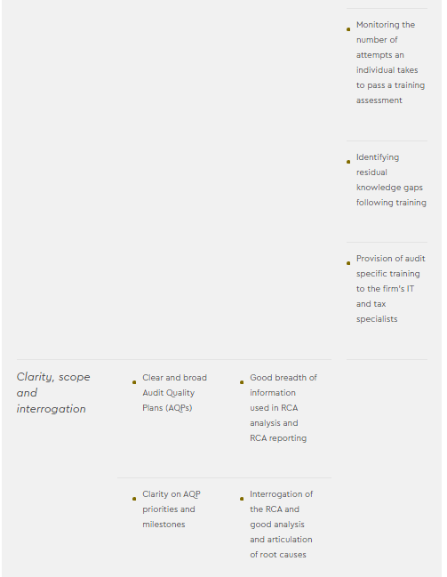 What does good audit practice look like? A thematic analysis of the FRC ...