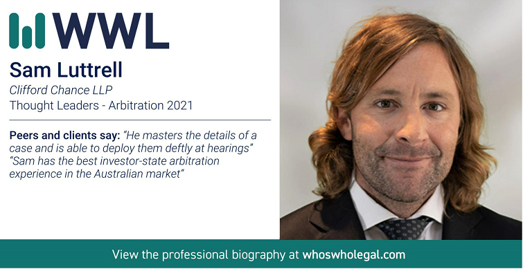 Thought Leaders - Arbitration 2021: Sam Luttrell - Lexology