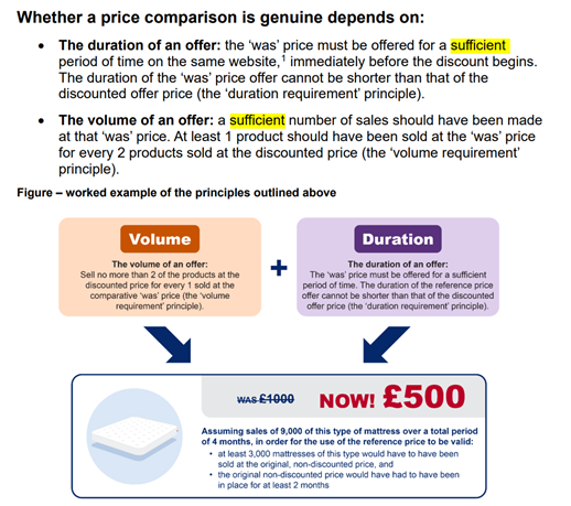 Pricing and discount claims: WAS misleading, NOW compliant - Lexology