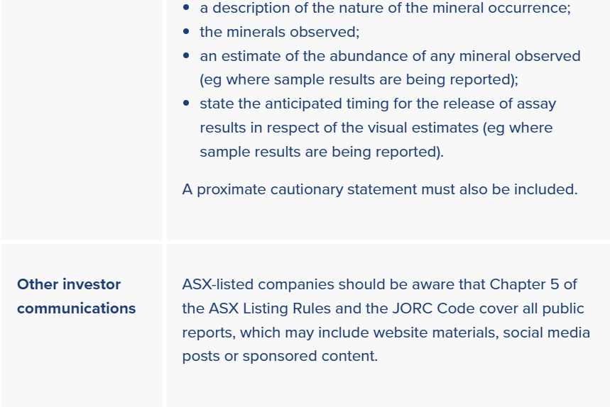 A timely reminder - Chapter 5 disclosure requirements for investor ...