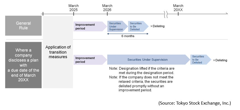 TSE’s market restructuring - Transitional measures for the continued ...